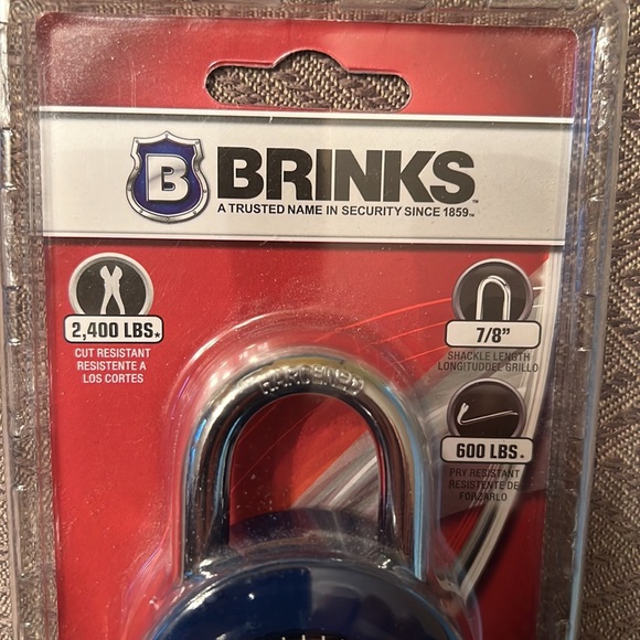 Brinks | Other | New Brinks Dial Combination Lock Blue Never Opened Never Used | Poshmark